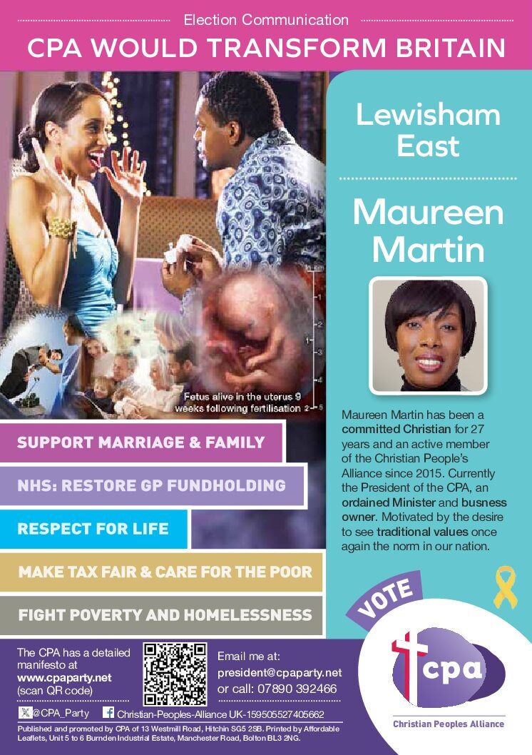 2024 General Election - Christian Peoples Alliance